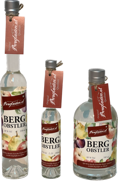 Berg Obstler 38 % Vol. - Bergladen Zillertal - Schnaps Shop,